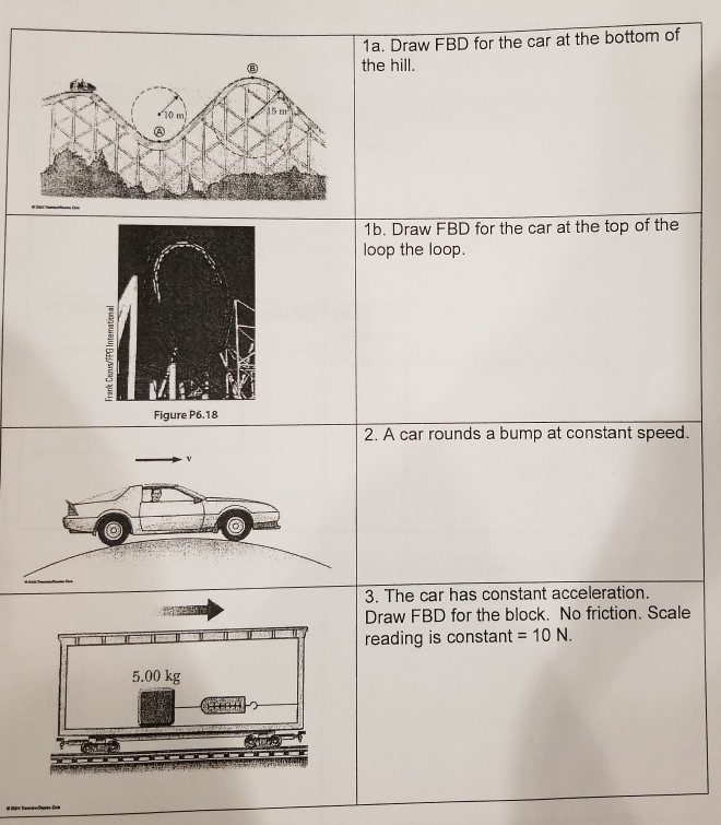 Solved raw 16. Draw FBD for the right mass accelerating | Chegg.com