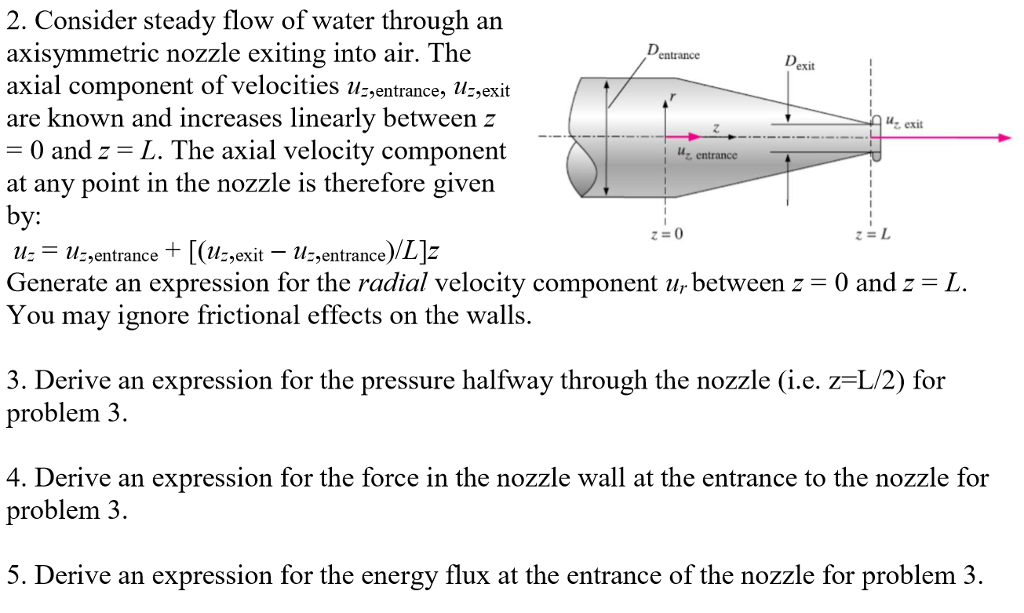Solved 2. Consider steady flow of water through an | Chegg.com
