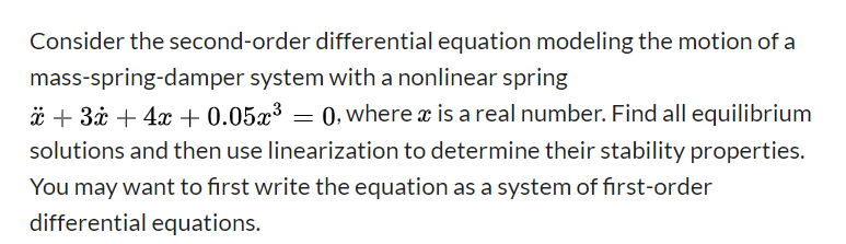 Solved Consider the second-order differential equation | Chegg.com