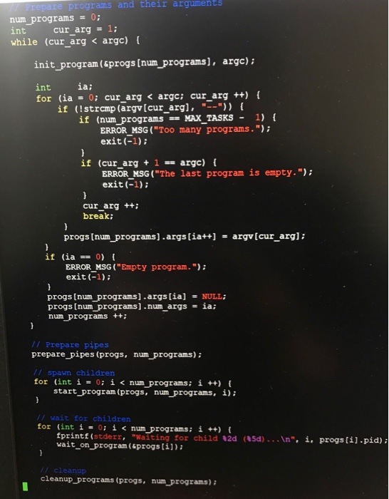 This program is to be done in C program language | Chegg.com