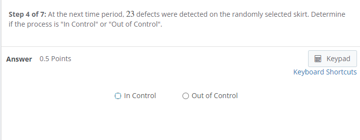 Solved Frank Textiles has decided to use a c-Chart to | Chegg.com
