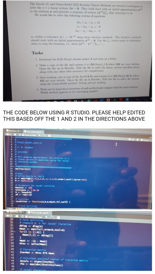 BELOW WILL BE THE DIRECTIONS AND CODE TO AN | Chegg.com