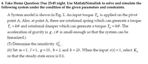 4. Take Home Question: Due 23:45 night. Use | Chegg.com