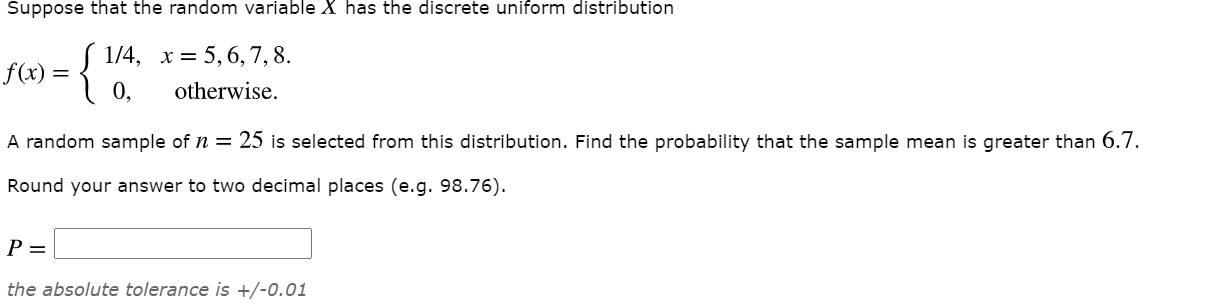 Solved Suppose That The Random Variable X Has The Discrete 7803