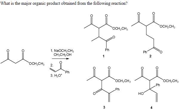 Solved What is the major organic product obtained from the | Chegg.com