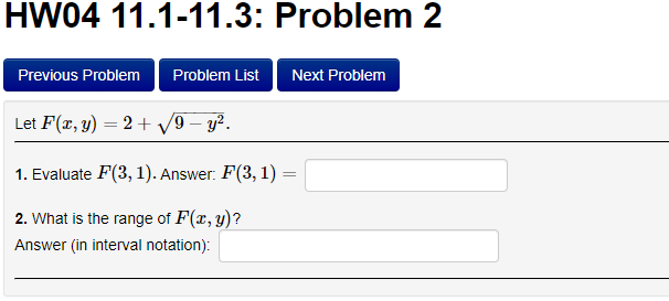 Solved HW04 11.1-11.3: Problem 1 Previous Problem Problem | Chegg.com