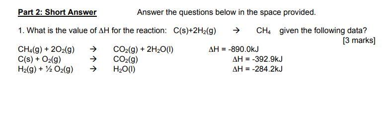 Solved Answer the questions below in the space provided. AH | Chegg.com