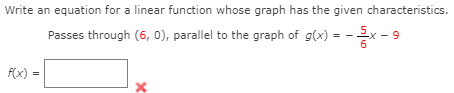 Solved Write an equation for a linear function whose graph | Chegg.com