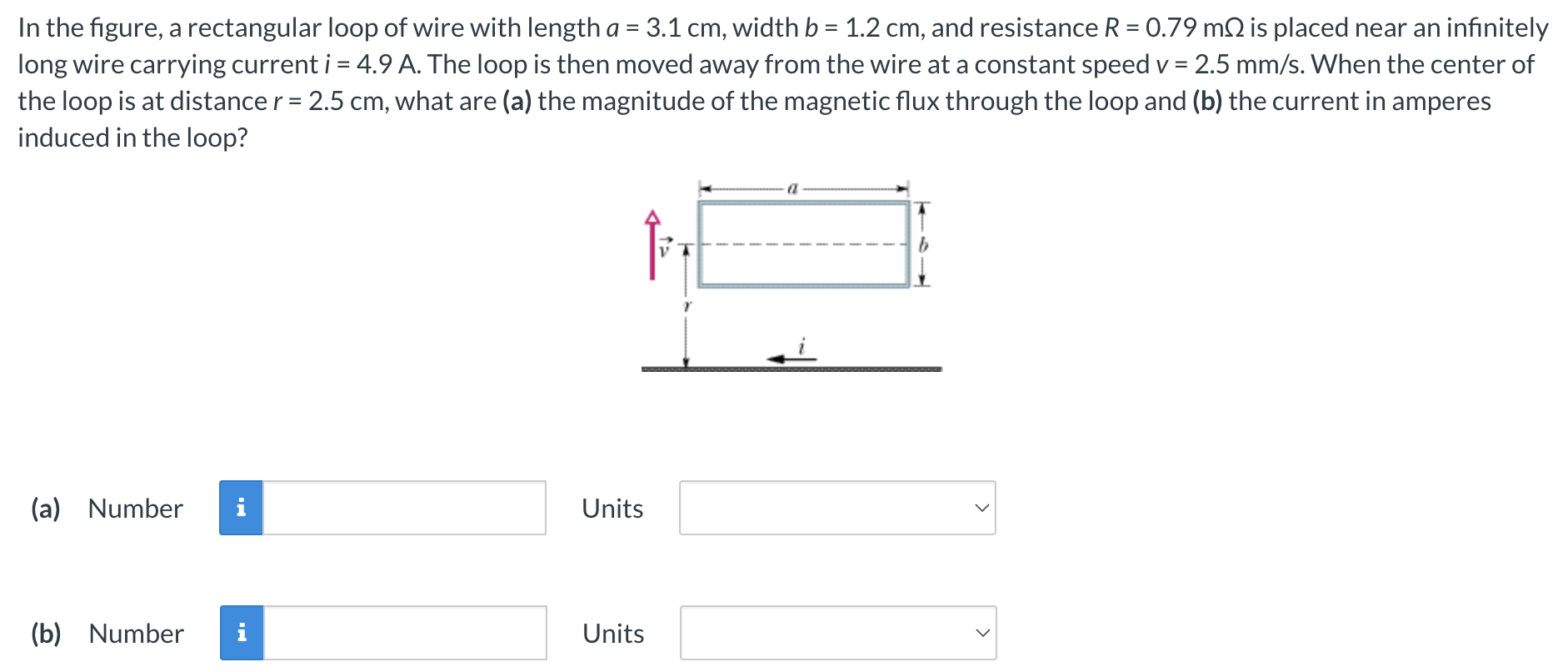 Solved In the figure, a rectangular loop of wire with length | Chegg.com