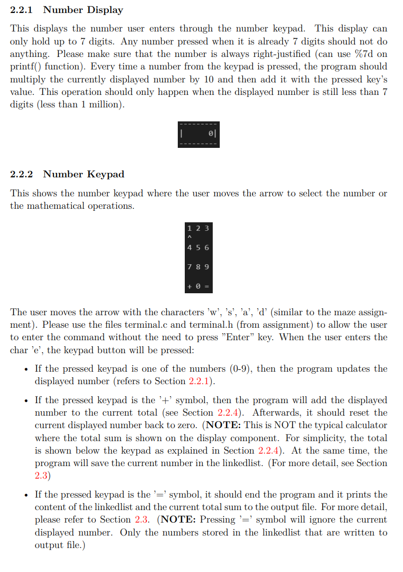 2 Simple Calculator Simulation This is the second | Chegg.com