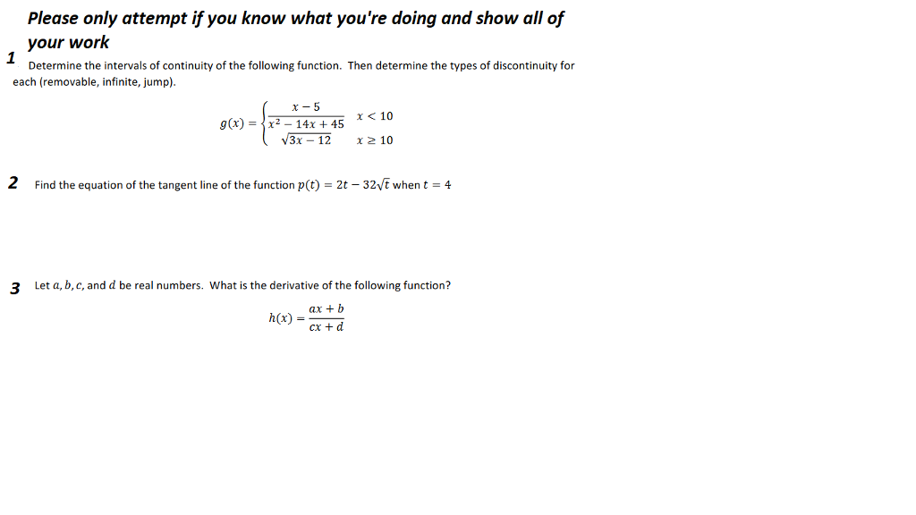Solved Calculus Problem | Chegg.com