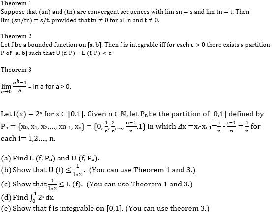 Solved Theorem 1 Suppose that (sn) and (tn) are convergent | Chegg.com