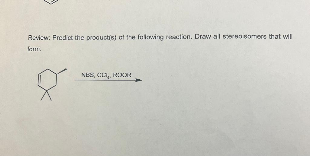 Solved Review: Predict the product(s) of the following | Chegg.com