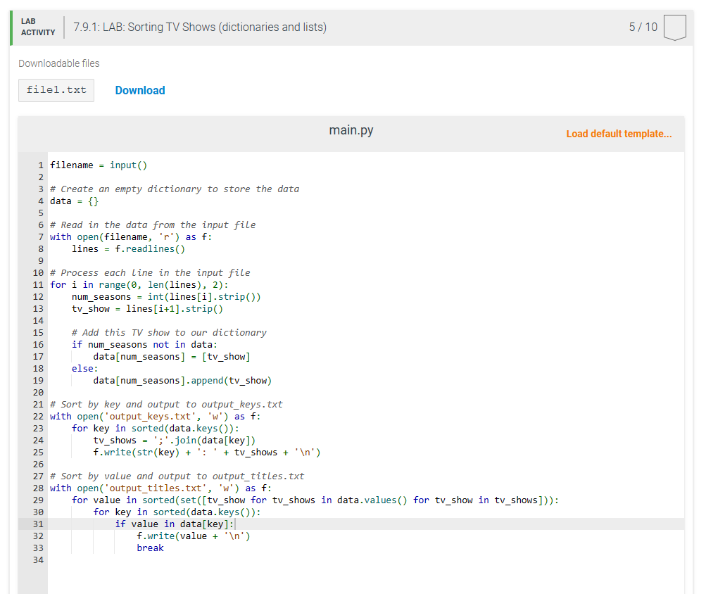 Solved My code is correct but need help getting the exact | Chegg.com