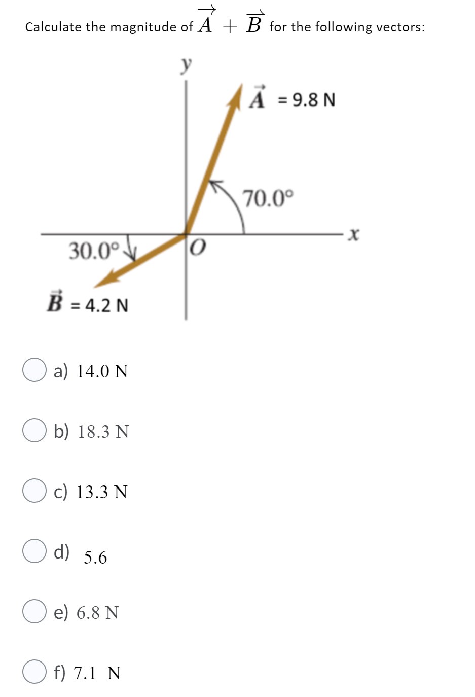 Solved Calculate the magnitude for the following vectors: A | Chegg.com