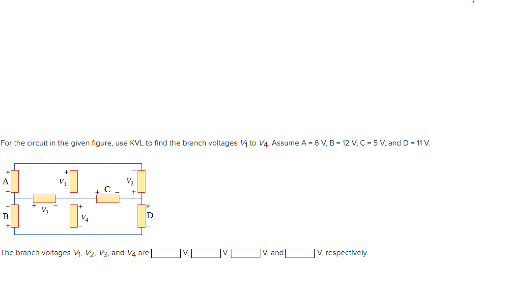 Solved For the circuit in the given figure, use KVL to find | Chegg.com