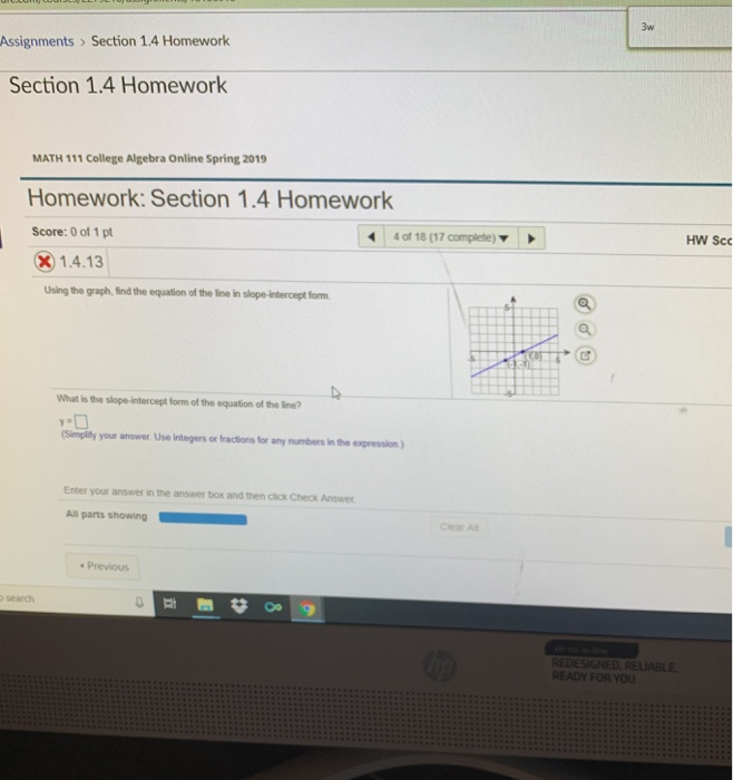 Solved 3w Assignments Section 1 4 Homework Section 1 4