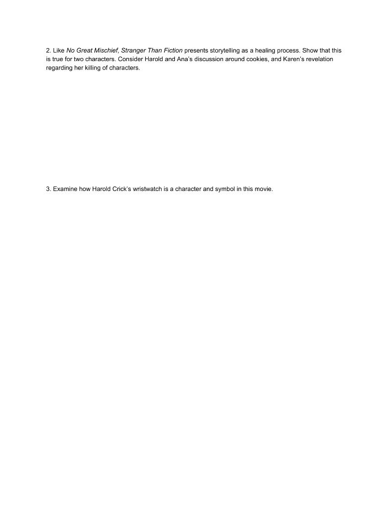 1. This movie begins with many elements of a tragedy, | Chegg.com