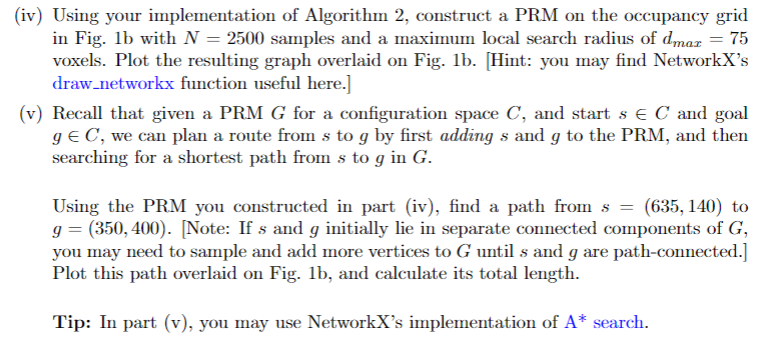 Solved Problem 1: Route planning in occupancy grid maps As | Chegg.com