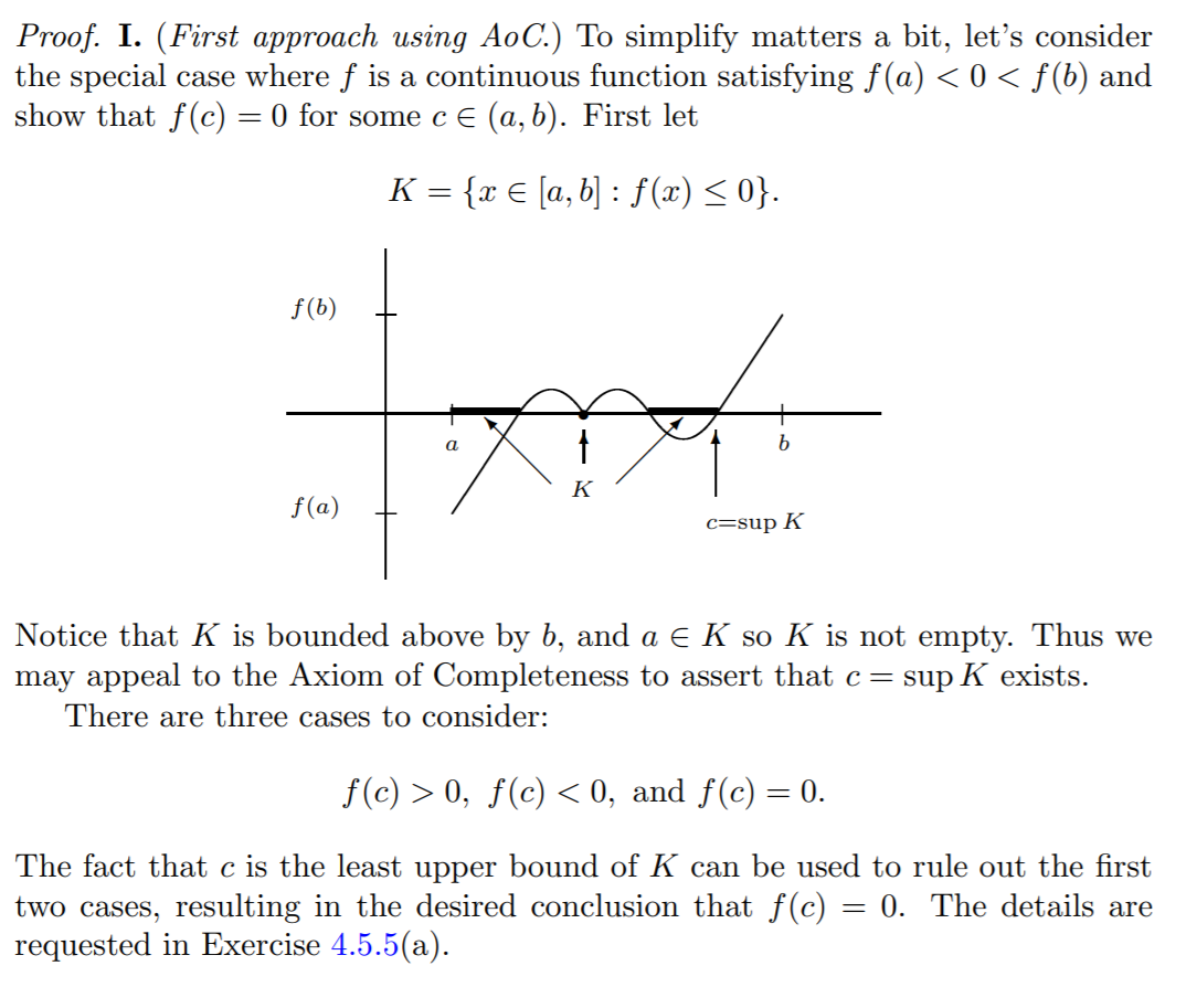 Solved In the proof of the intermediate value theorem (proof | Chegg.com