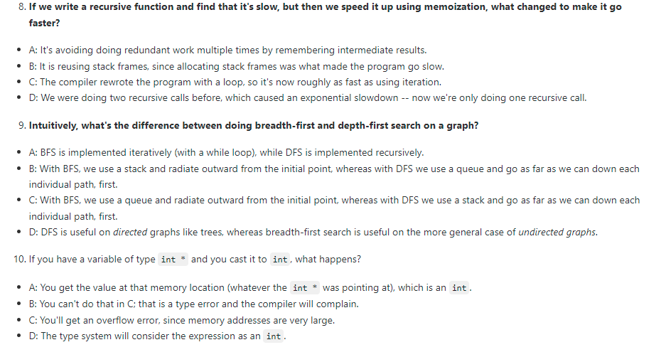 Solved 8. If we write a recursive function and find that | Chegg.com