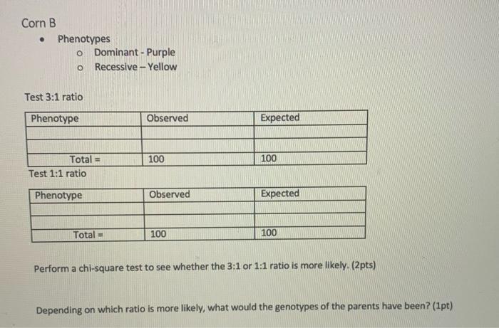 Solved Count 100 kernels on each of the different types of | Chegg.com