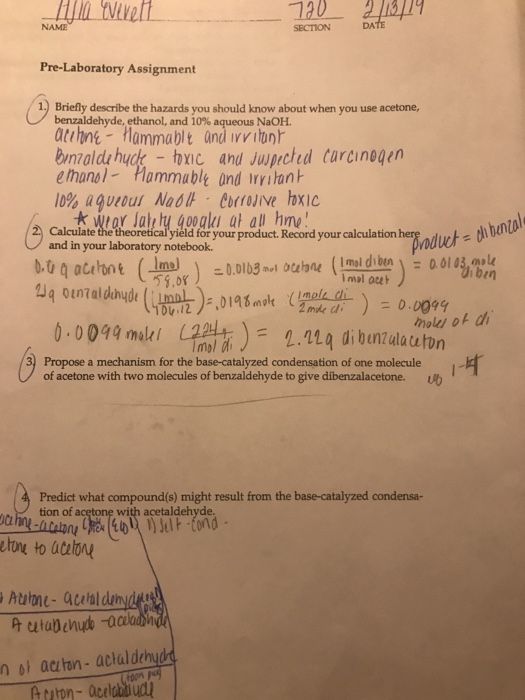 Solved Ne DA NAME SECTION Pre-Laboratory Assignment 1) | Chegg.com