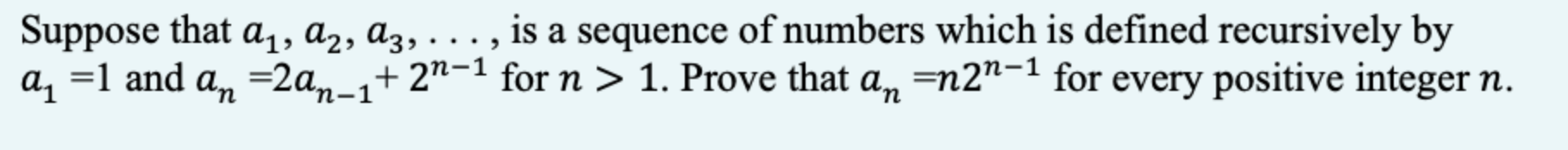 Solved Suppose that a1,a2,a3,…, is a sequence of numbers | Chegg.com