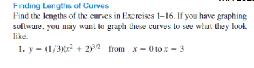 Solved Finding Lengths of Curves Find the lengths of the | Chegg.com