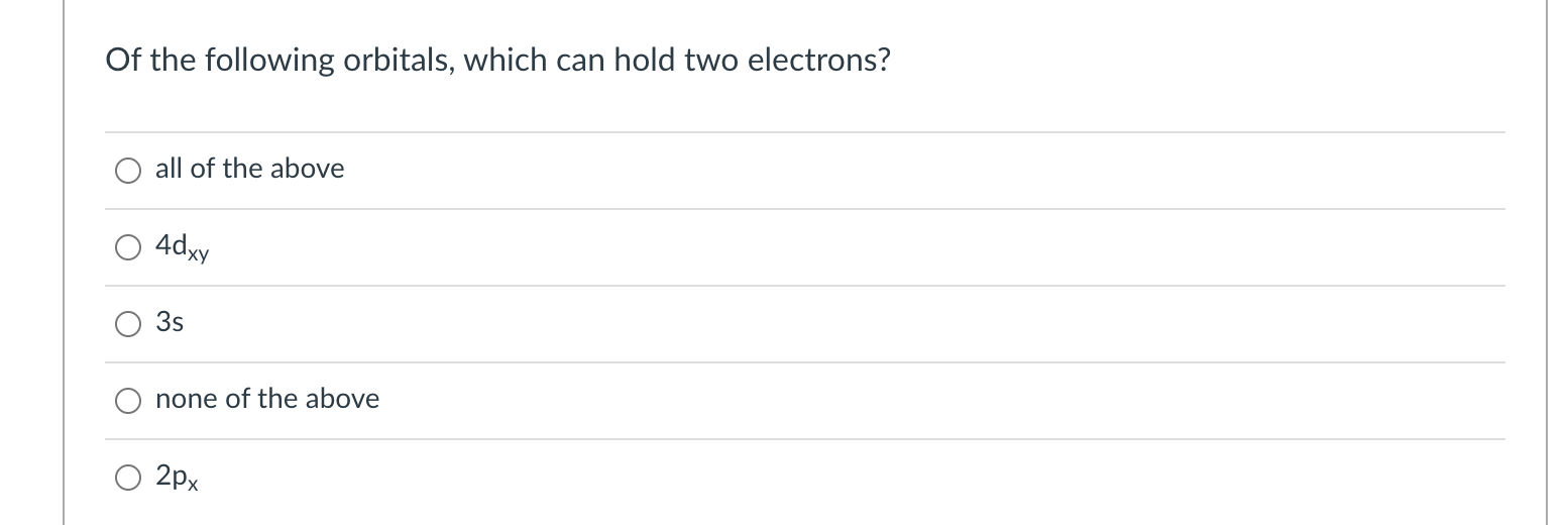 Solved Consider the / = 1 subshell. a. How many orbitals are | Chegg.com