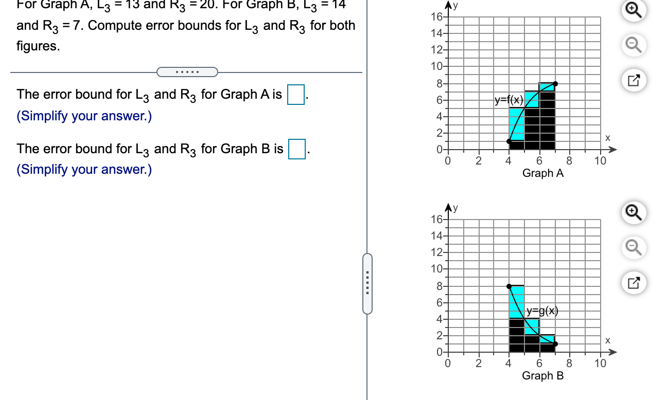 Solved = For Graph A, L3 = 13 and R3 = 20. For Graph B, L3 = | Chegg.com