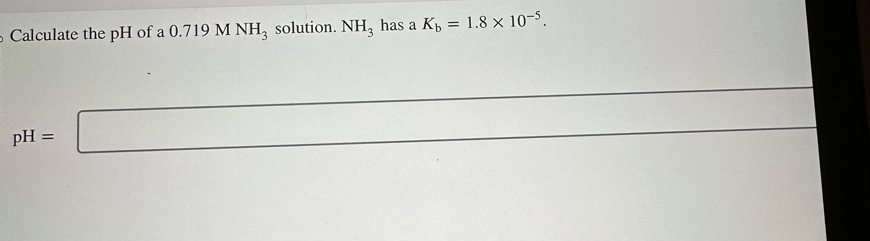 Solved Calculate either [H3O+]or [OH−]for each of the | Chegg.com