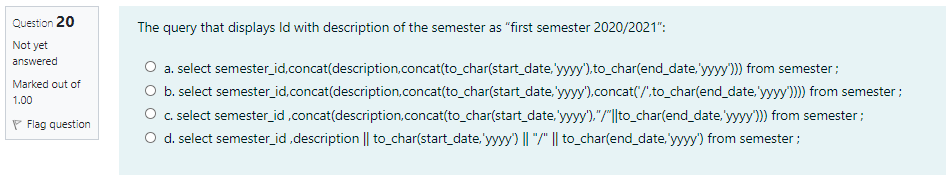 Solved The Equivalent query for the query "select Major_name | Chegg.com