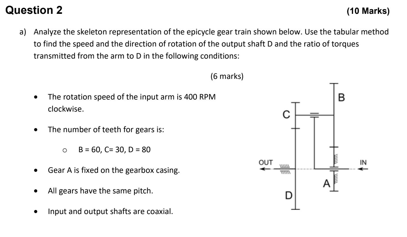 Solved Question 2 (10 Marks) a) Analyze the skeleton | Chegg.com