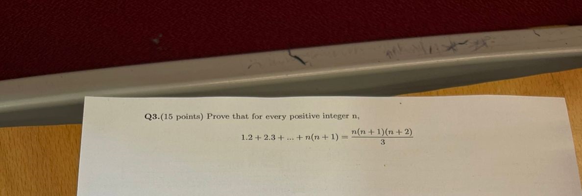 Solved Q3.(15 ﻿points) ﻿Prove that for every positive | Chegg.com