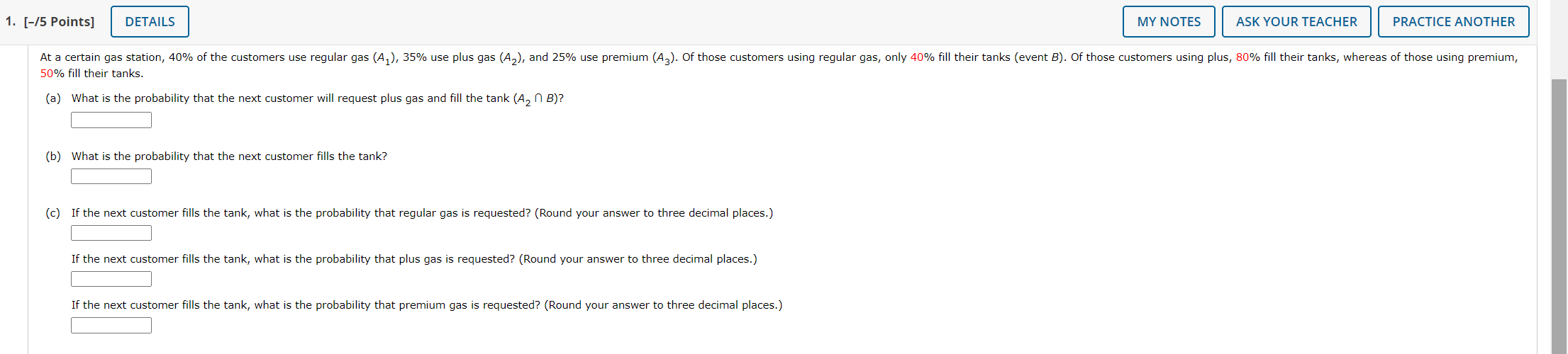 Solved 1. [-/5 Points] DETAILS MY NOTES ASK YOUR TEACHER | Chegg.com