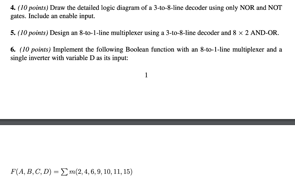 Solved 4. (10 points) Draw the detailed logic diagram of a | Chegg.com