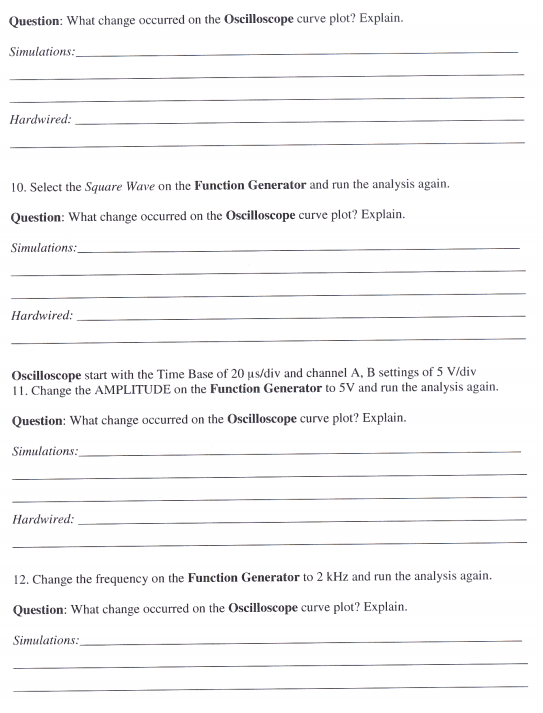 Solved using multisim do the simulations and answer the | Chegg.com