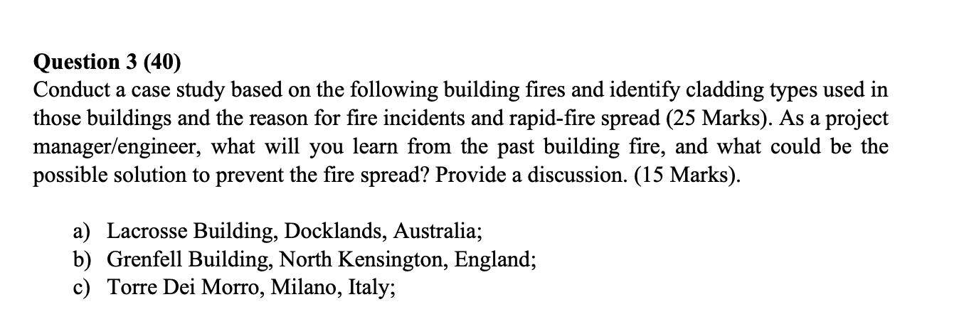 Solved Question 3 (40) Conduct a case study based on the | Chegg.com