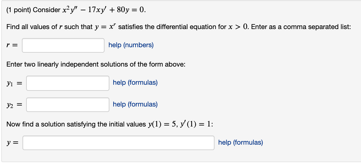 Solved (1 point) Guess an (affine) linear solution (affine | Chegg.com