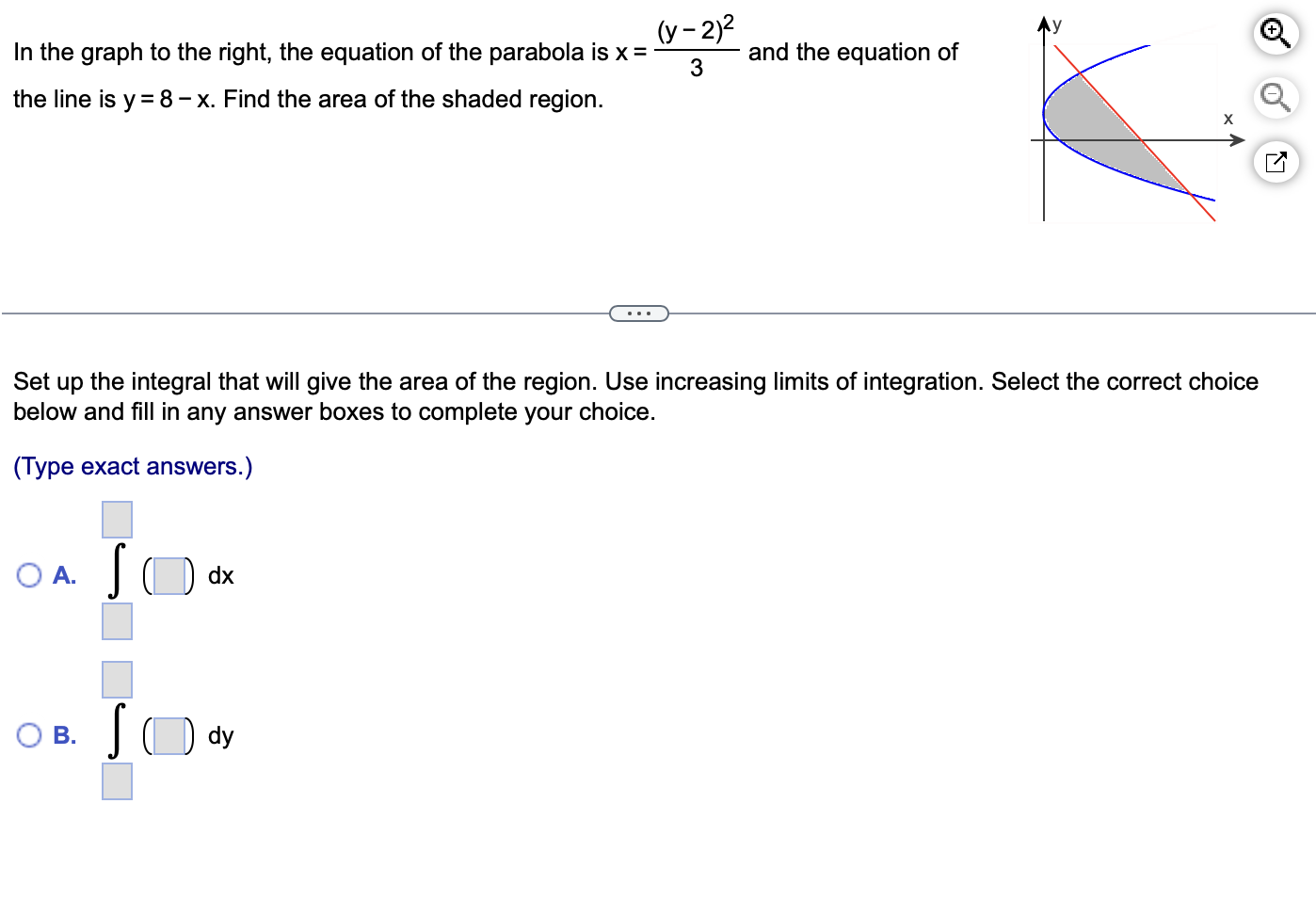 Solved In the graph to the right, the equation of the | Chegg.com
