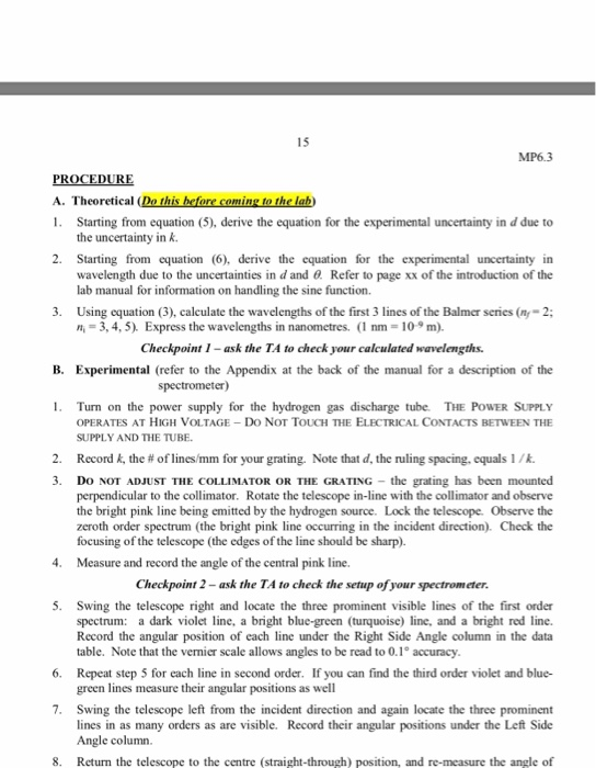 2 of 5 MP6.2 used to observe the spectrum consists of | Chegg.com