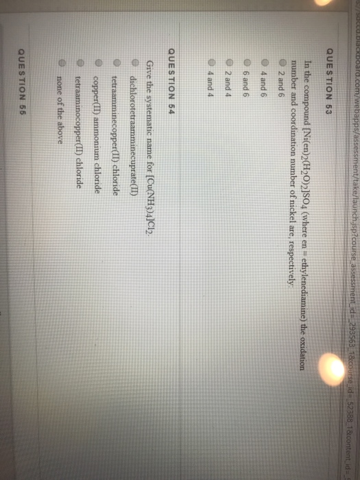 Solved bapps/ass 1&content id S QUESTION 53 In the compound | Chegg.com