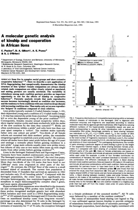 Reprinted from Naure Vel 351. Ne. 6327 p 53-565 136 | Chegg.com