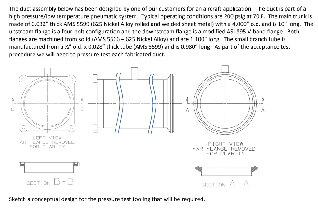 The duct assembly below has been designed by one of | Chegg.com