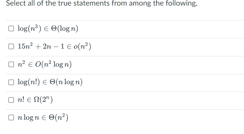 Solved Select all of the true statements from among the | Chegg.com