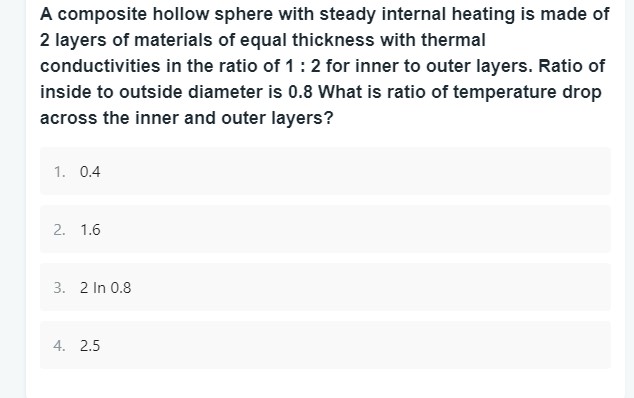 Solved A composite hollow sphere with steady internal | Chegg.com