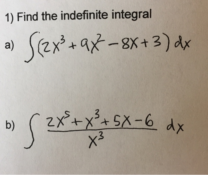 Solved Find the indefinite integral | Chegg.com Solved Find the indefinite integral | Chegg.com