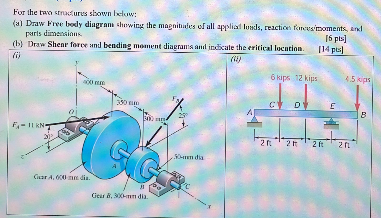 Solved For the two structures shown below: (a) Draw Free | Chegg.com