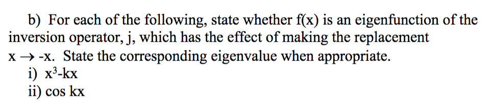 Solved 6. a) For each of the following, state whether f(x) | Chegg.com